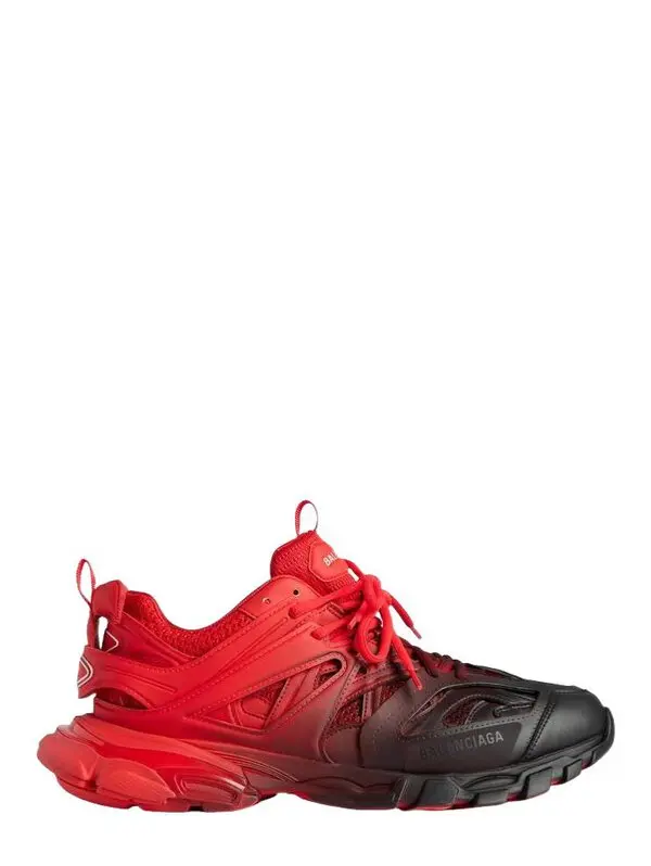 Balenciaga Track Gradient Lace-up Sneakers - Red/black