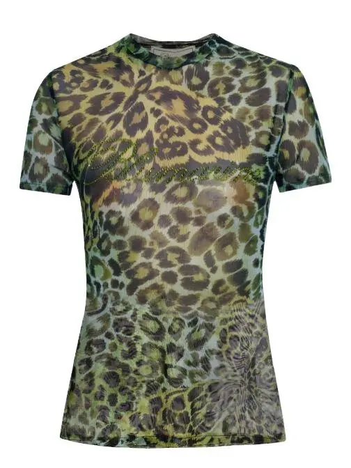 Blumarine Short-sleeved Round Neck T-shirt - Green