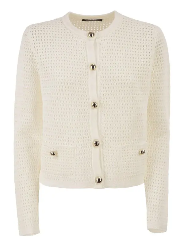 Fabiana Filippi Openwork Knit Cardigan - White
