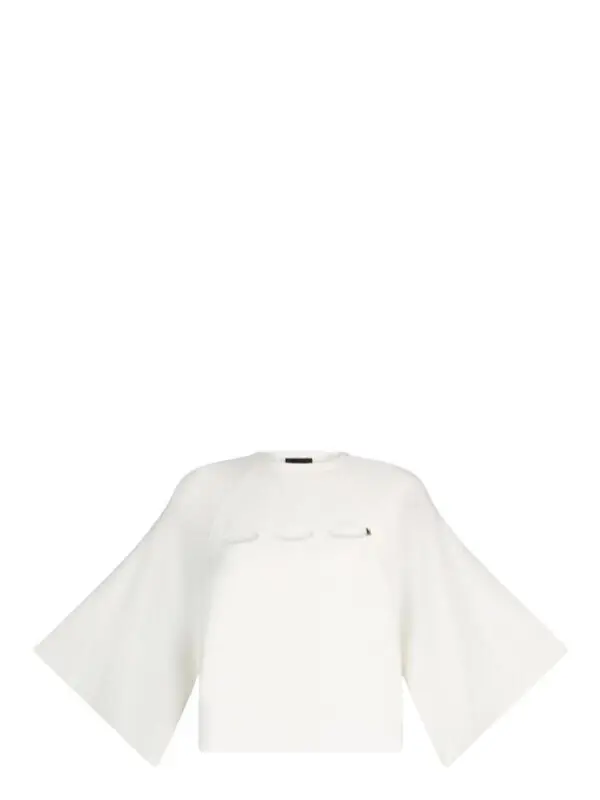 Liu Jo Round Neck Cut-out T-shirt - White