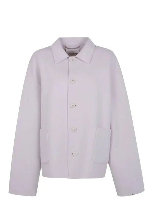 EXTREME CASHMERE X Single-breasted Felted Jacket - White