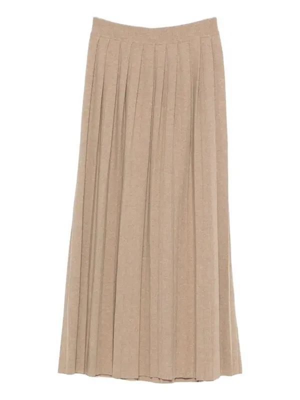 LISA YANG Pleated Skirt - Nude