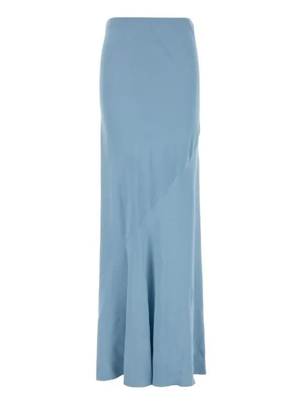 Ermanno Scervino Long Bias-cut Skirt - Blue