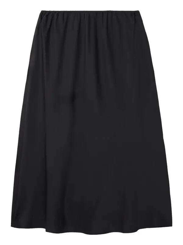 LISA YANG Blended Midi Skirt - Black