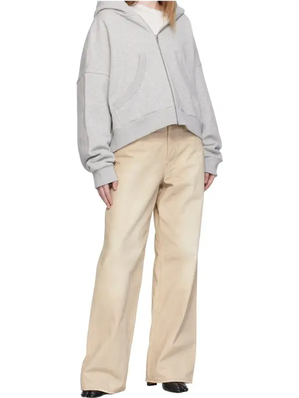 ENTIRE STUDIOS Gray Eternal Zip Hoodie - Nude