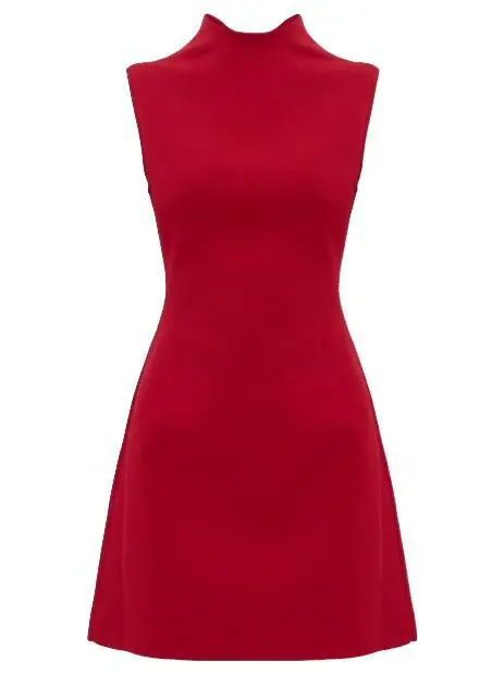 Cult Gaia Harlow High-neck Mini Dress - Red