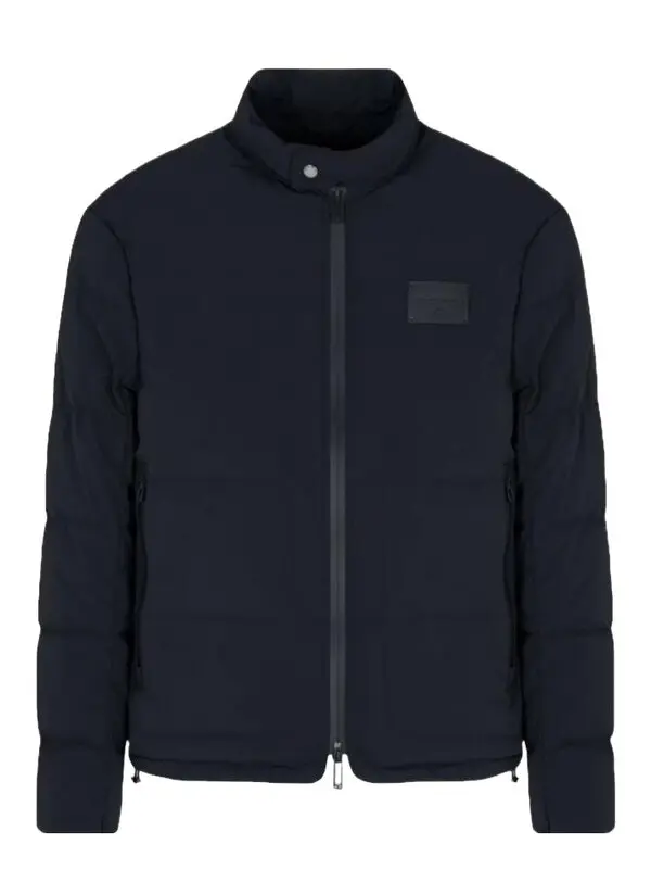 Emporio Armani Logo Patch Puffer Jacket - Black
