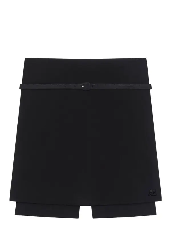 COURREGES Courrèges Belted Skort - Black