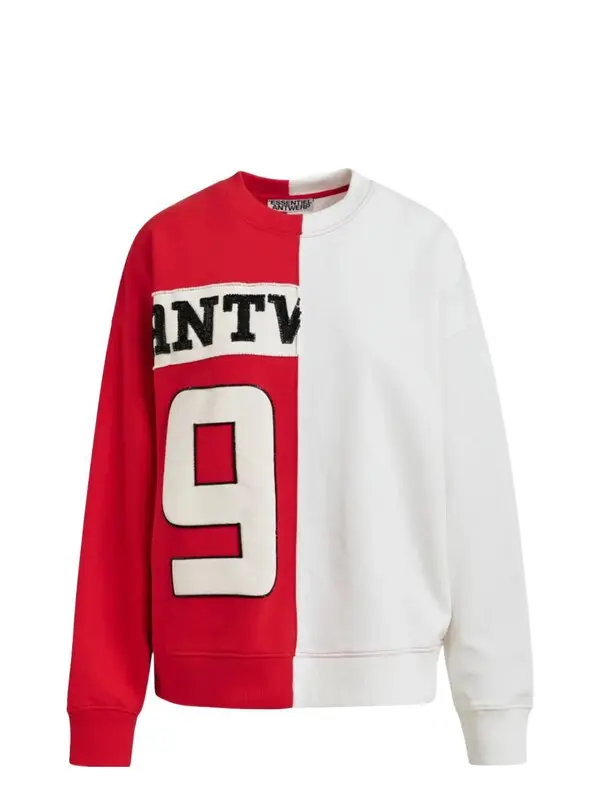 Essentiel Antwerp Split-panel Sweatshirt - Red/white/black