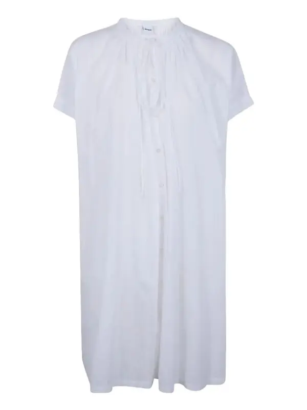 Aspesi Drawstring Shirt Dress - White