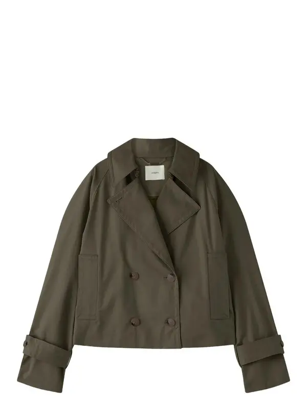 JOSEPH Zago Cotton Trench Jacket - Palm Leaf