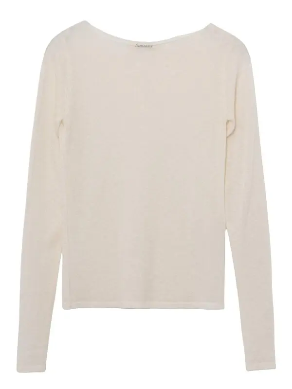 Auralee Cashmere Long-sleeved Knitwear - White