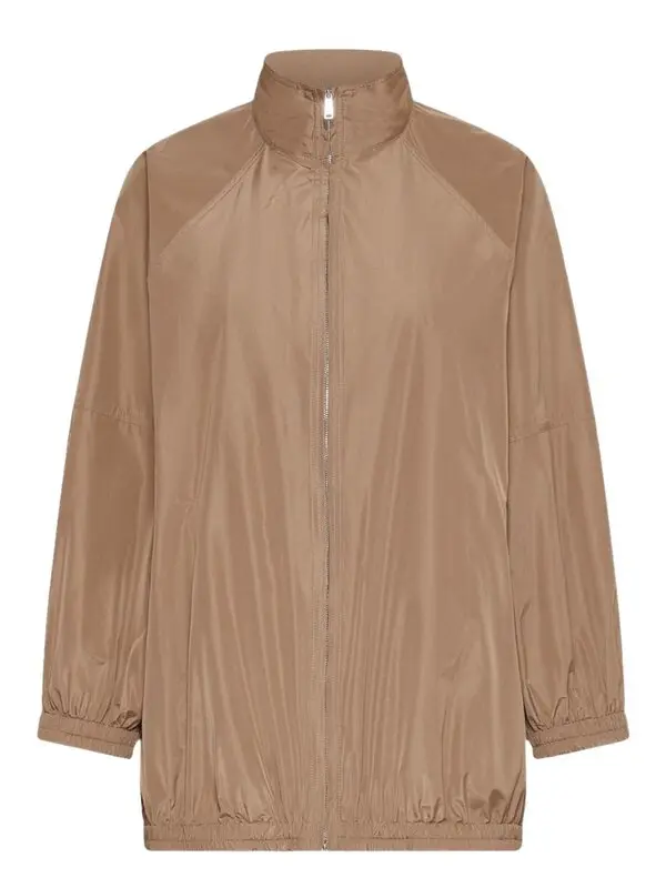 Marella Technical Taffeta Zip-up Parka - Turtledove