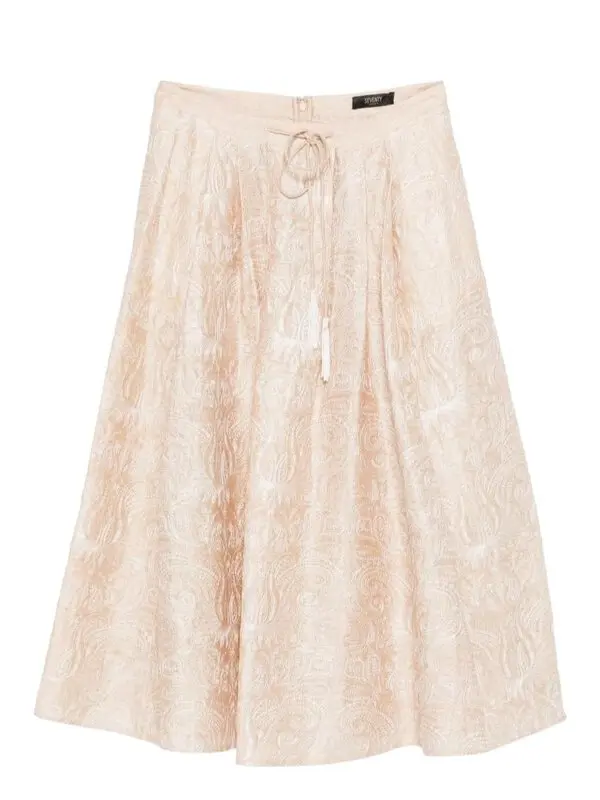 Seventy Paisley Print Skirt - Nude