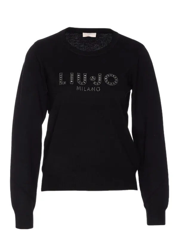 Liu Jo Embellished Crewneck Jumper - Black
