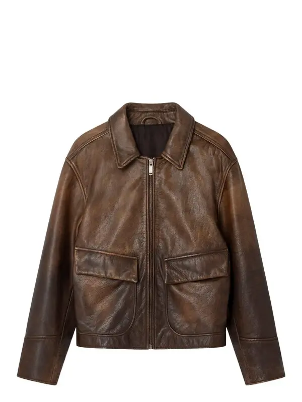 Gimaguas Claudia Leather Jacket - Brown