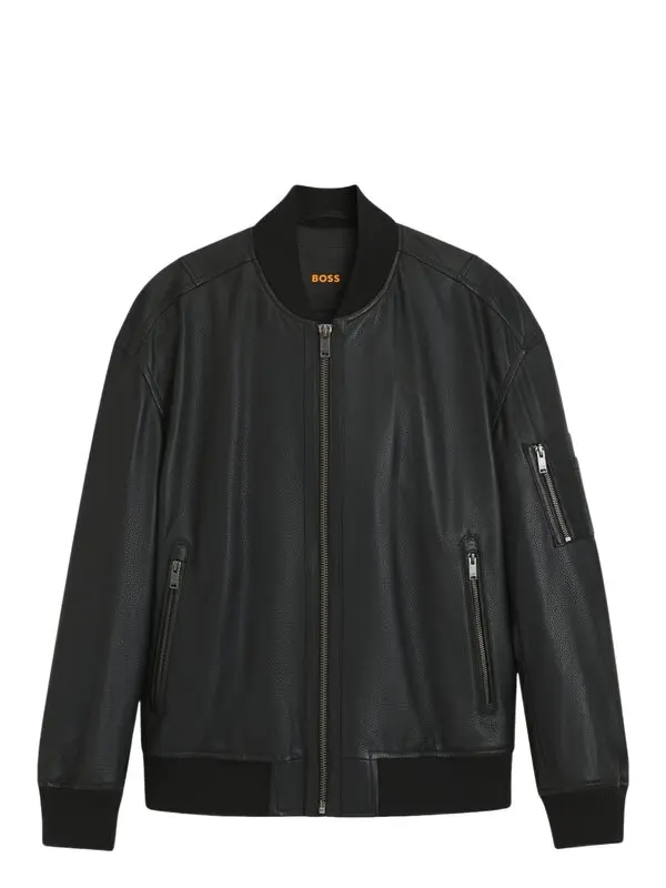 Hugo Boss Jakri Zip-up Bomber Jacket - Black