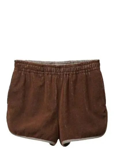 Versace Terry Logo Shorts - Brown