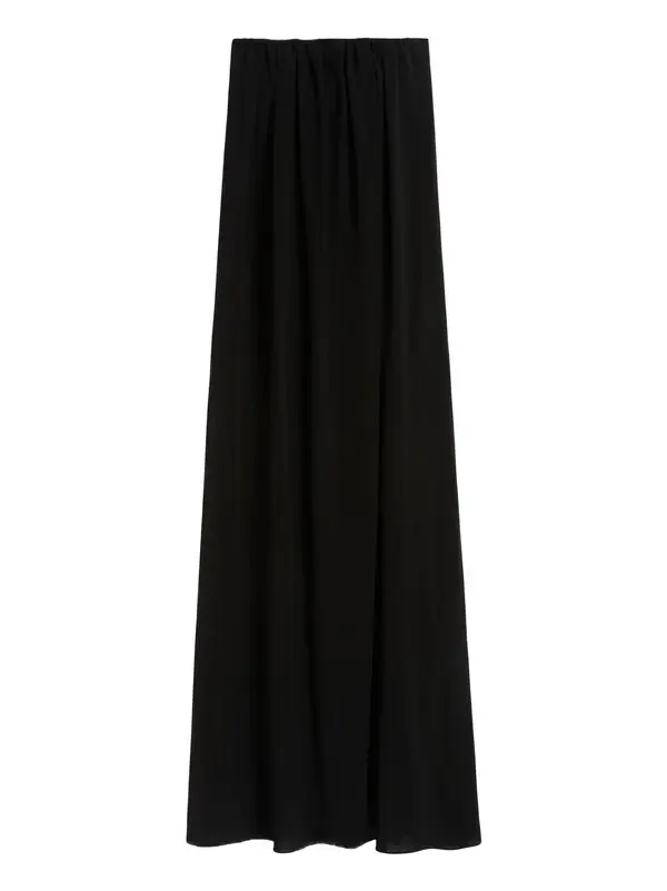 Max Mara Strapless Cady Bustier Dress - Black
