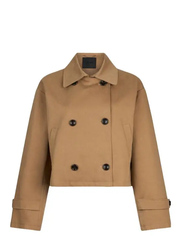 Liu Jo Double-breasted Cropped Jacket - Brown