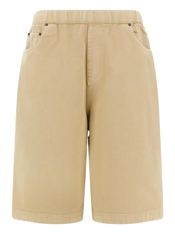 ENTIRE STUDIOS Spar Cotton Canvas Bermuda Shorts - Beige
