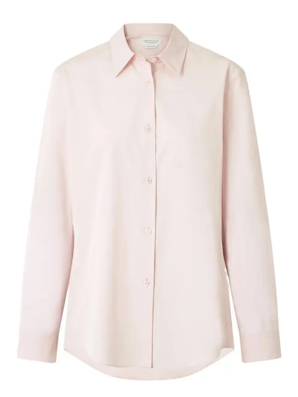 Gabriela Hearst Reyes Cotton-poplin Shirt - Baby Powder