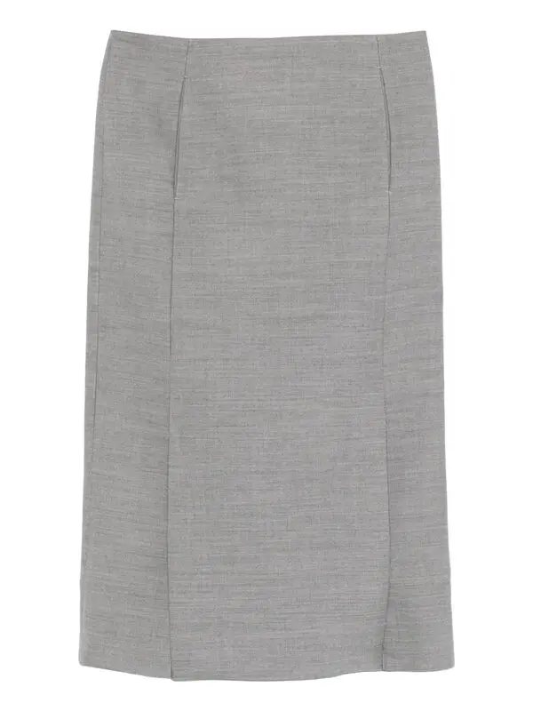 ENTIRE STUDIOS Straight Midi Skirt - Gray