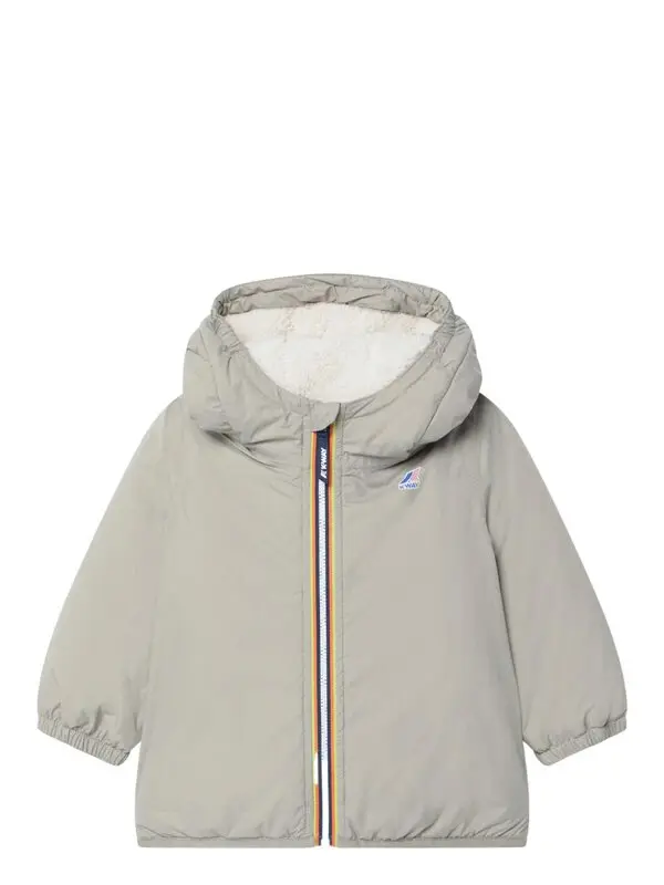 K-WAY Kids Winter Jacket With Faux Fur Lining - Nude