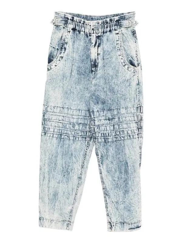 Isabel Marant Étoile Mellya Ruffled Trousers - White