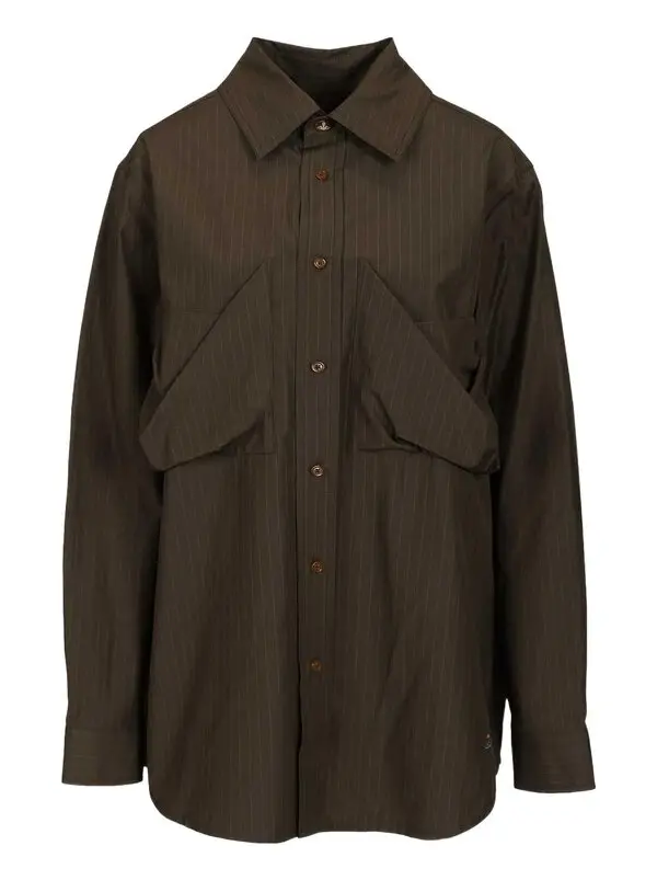 VIVIENNE WESTWOOD Achilles Oversized Utility Shirt - Black