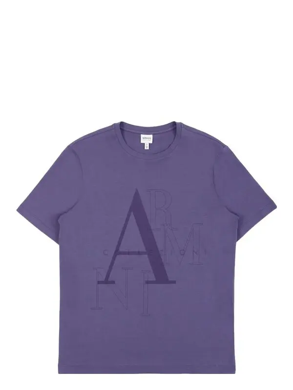 Emporio Armani Item O-neck Short-sleeved T-shirt - Blue
