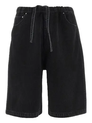 ENTIRE STUDIOS Denim Bermuda Shorts - Black