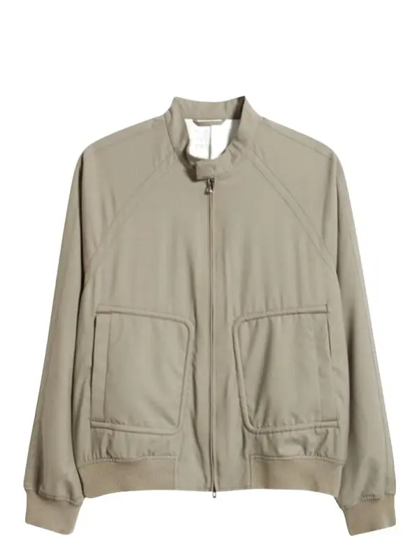 Emporio Armani Zip-up Pocket Jacket - Nude
