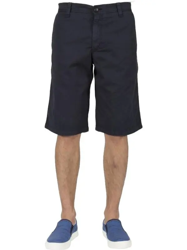Emporio Armani Tailored Shorts With Zip Closure - Black