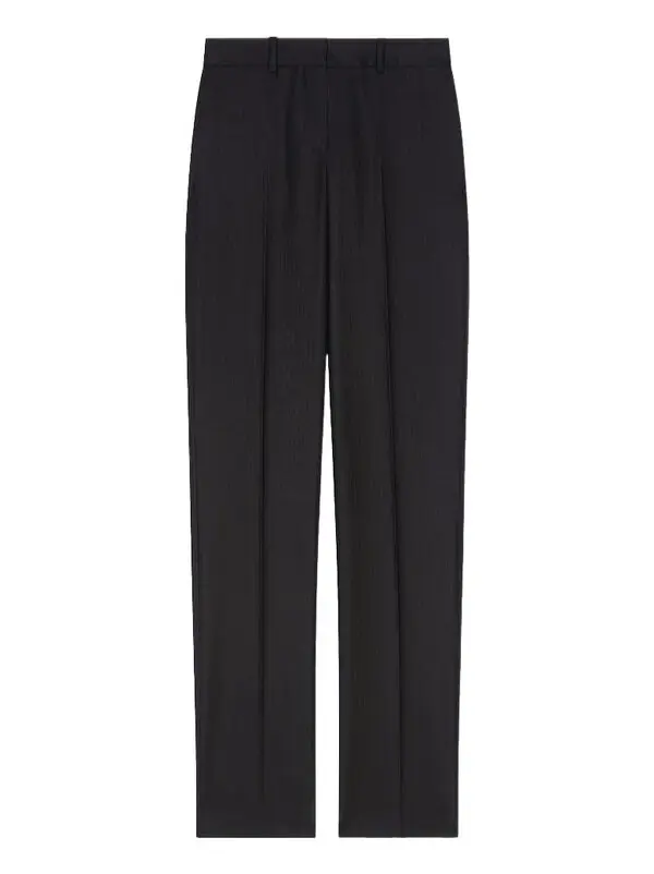 Givenchy Striped Wool Tailored Pants - Mixed-color Gray