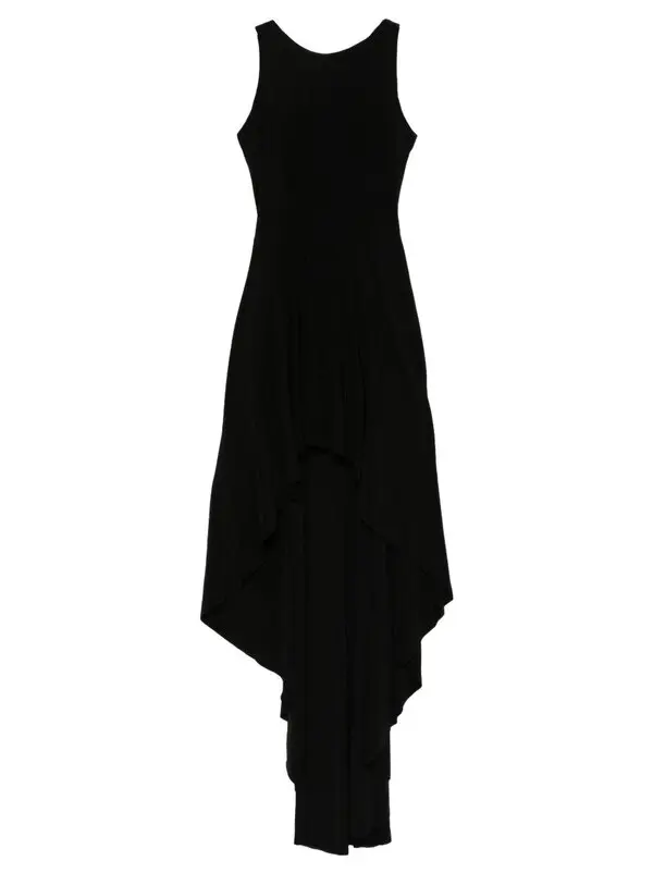 Norma Kamali Sleeveless X Gown - Black