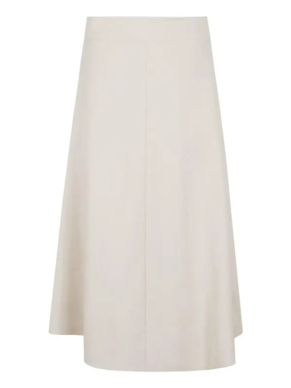 P.a.r.o.s.h A-line Midi Skirt - Nude