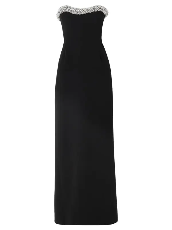 Simkhai Riona Embellished Bustier Gown - Black