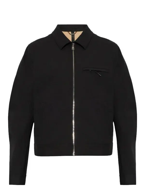 Dolce & Gabbana Zip-front Rain Jacket - Black