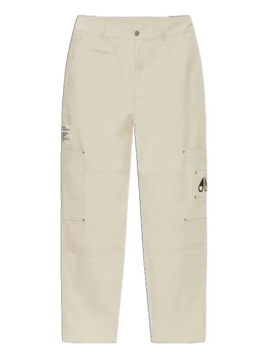 Moose Knuckles Logo Patch Cargo Trousers - Nude
