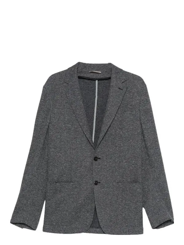 Canali Single-breasted Suit Jacket - Black