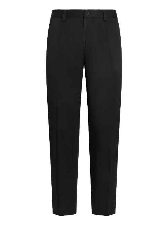 Dolce & Gabbana Tailored Pants With Pressed Crease - Black