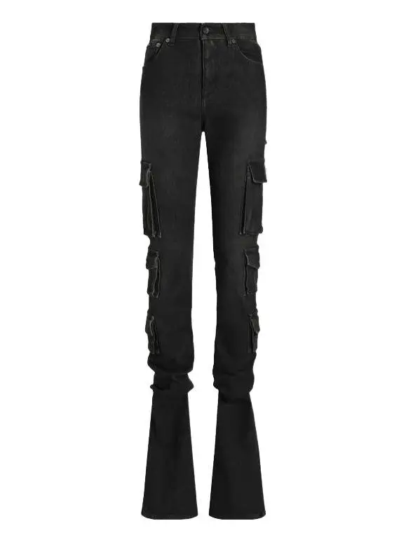 Dolce & Gabbana Slim Fit Cargo Jeans - Black