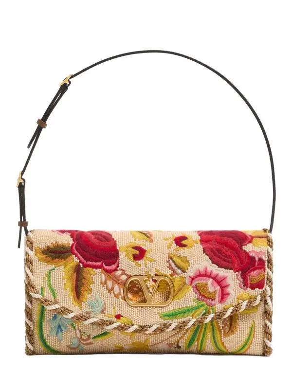 Valentino Garavani Embroidered Small Shoulder Bag - Multicolor