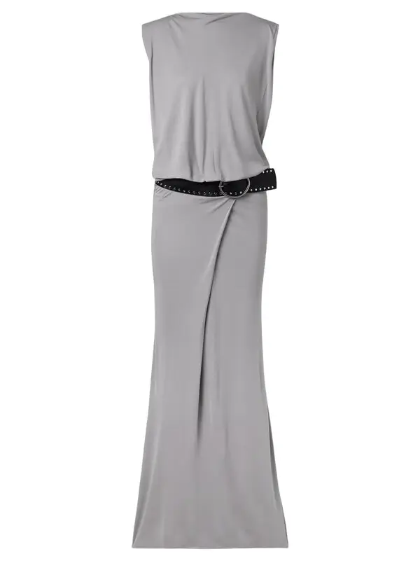 Christopher Esber Tie-waist Maxi Dress - Grey