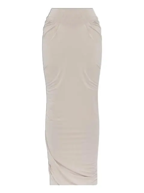 ENTIRE STUDIOS Draped Jersey Maxi Skirt - Nude