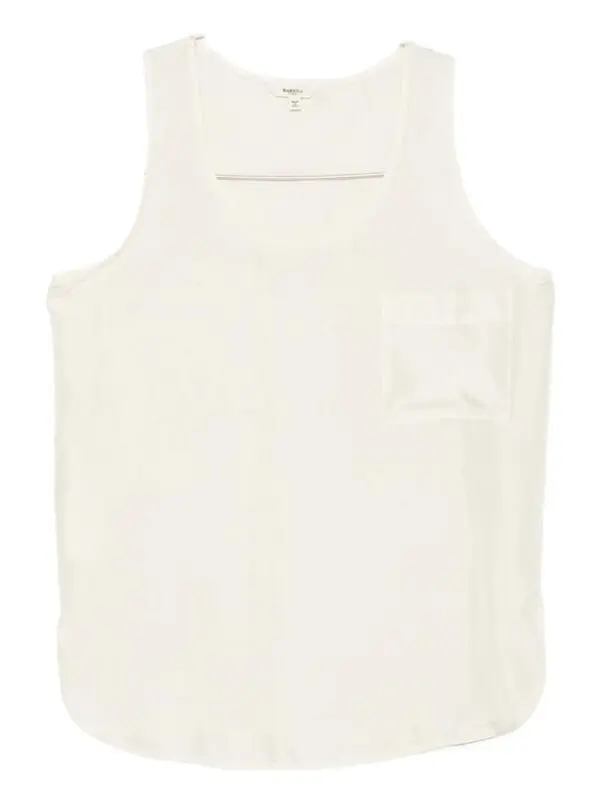 Barena Venezia Round Neck Sleeveless Vest With Chest Pocket - Pearl