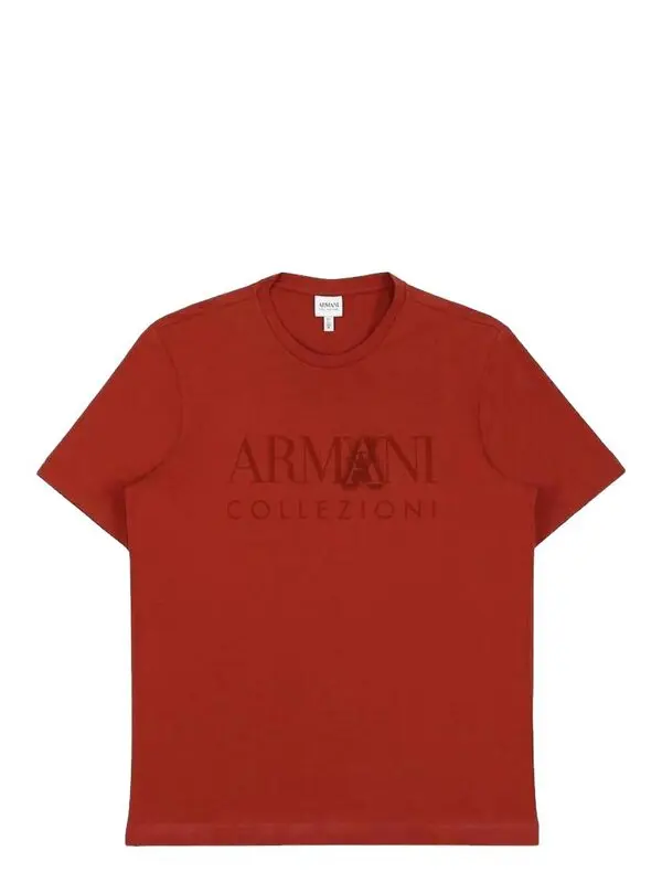 Emporio Armani Logo Printed T-shirt - Red