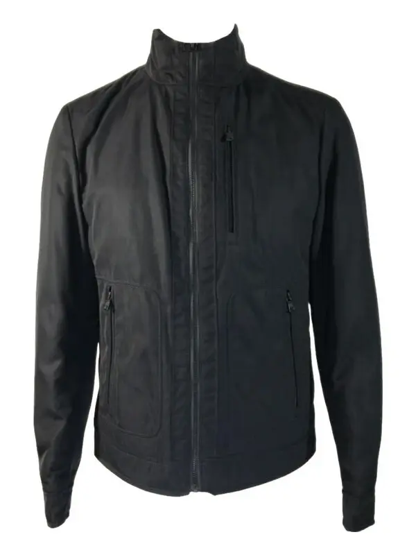 Hugo Boss Zip-up Stand Collar Casual Jacket - Black
