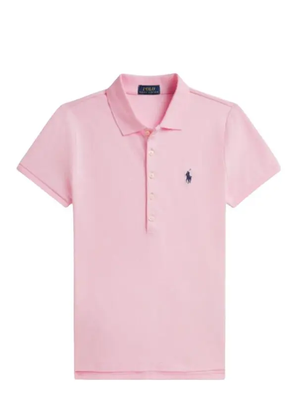 Polo Ralph Lauren Embroidered Logo Short Sleeve Polo Shirt - Pink